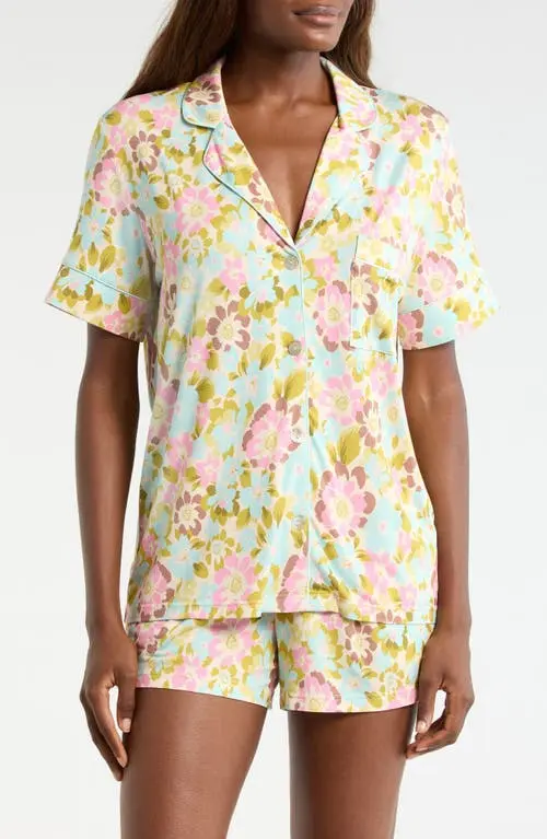 KILO BRAVA Stretch Modal Short Pajamas - Painted Blooms