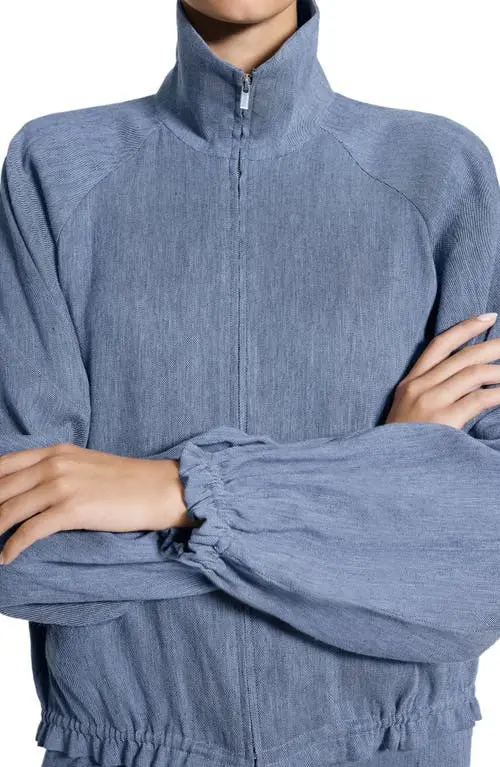 Theory Drawstring Hem Linen Blend Jacket