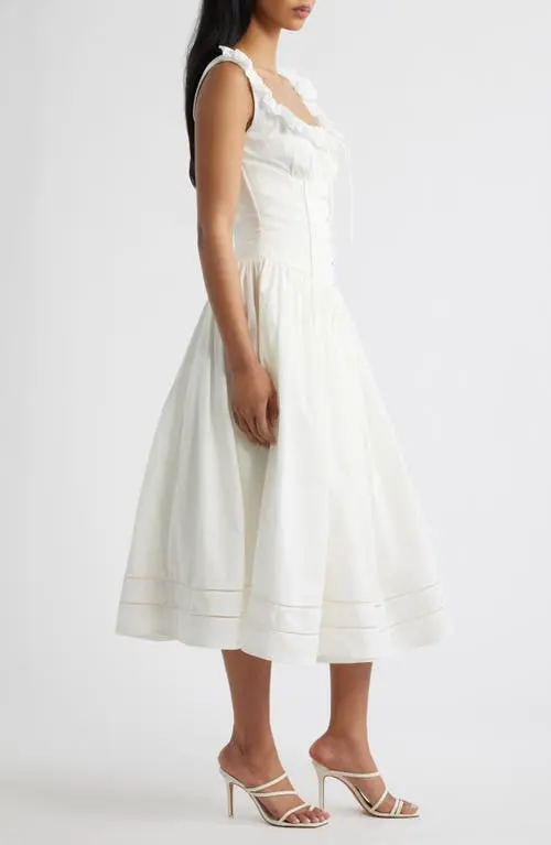 House Of Cb Stretch Cotton Broderie Dress