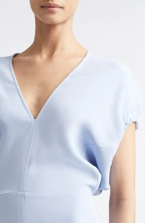 Victoria Beckham Edith Stretch Cady A-line Midi Dress