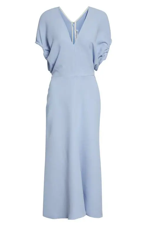 Victoria Beckham Edith Stretch Cady A-line Midi Dress