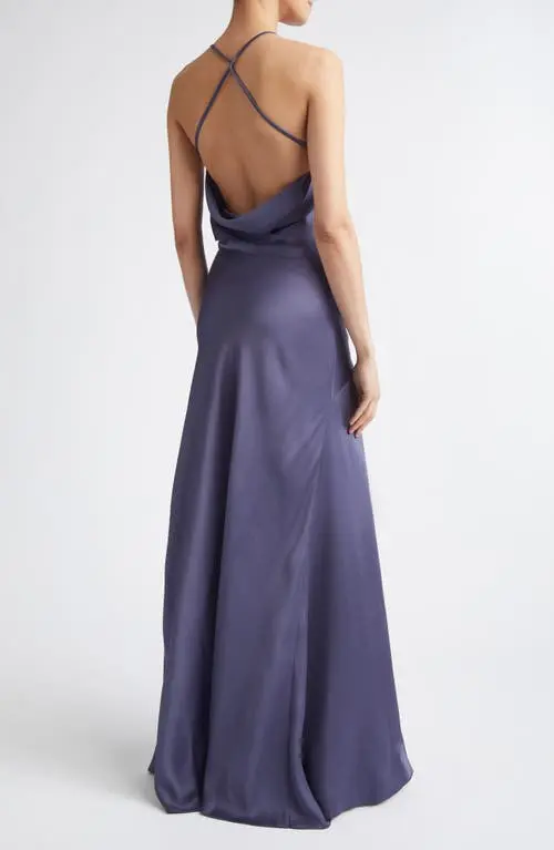 Victoria Beckham Draped Satin Camisole Gown