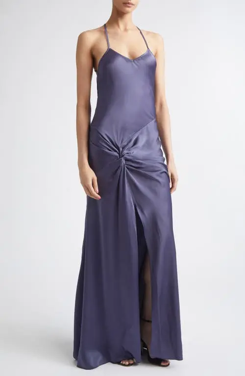 Victoria Beckham Draped Satin Camisole Gown