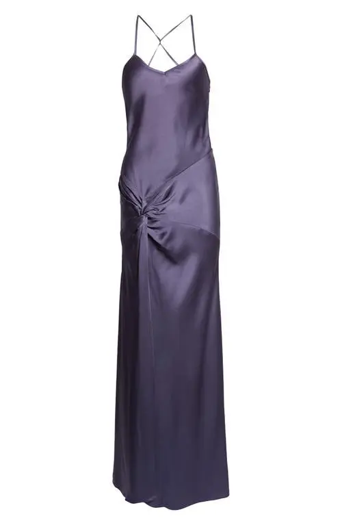 Victoria Beckham Draped Satin Camisole Gown