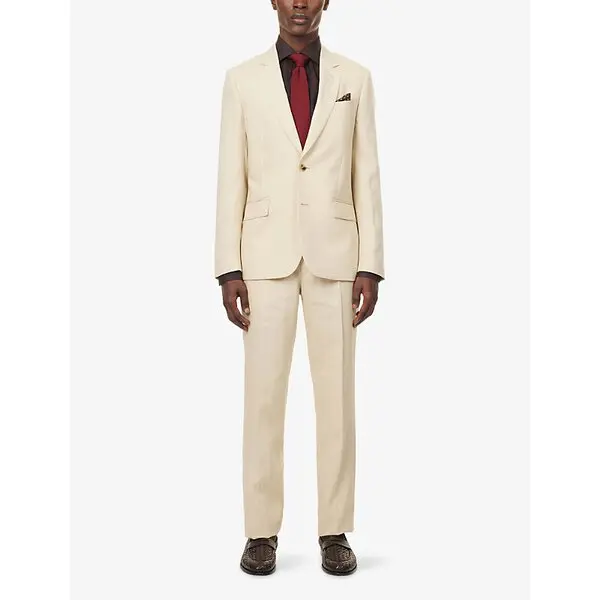 Paul Smith Single-breasted Linen Suit - Beige