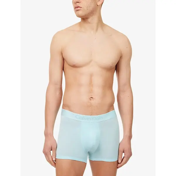 Calvin Klein Ultra Soft Pack Of Three Modal-jersey Trunks