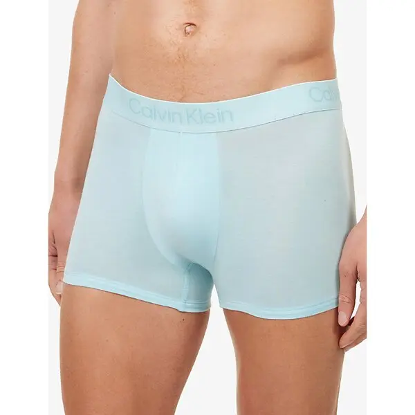 Calvin Klein Ultra Soft Pack Of Three Modal-jersey Trunks