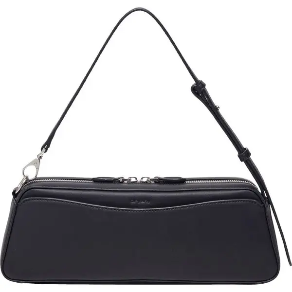 ORYANY Mini Canna Leather Shoulder Bag - Black
