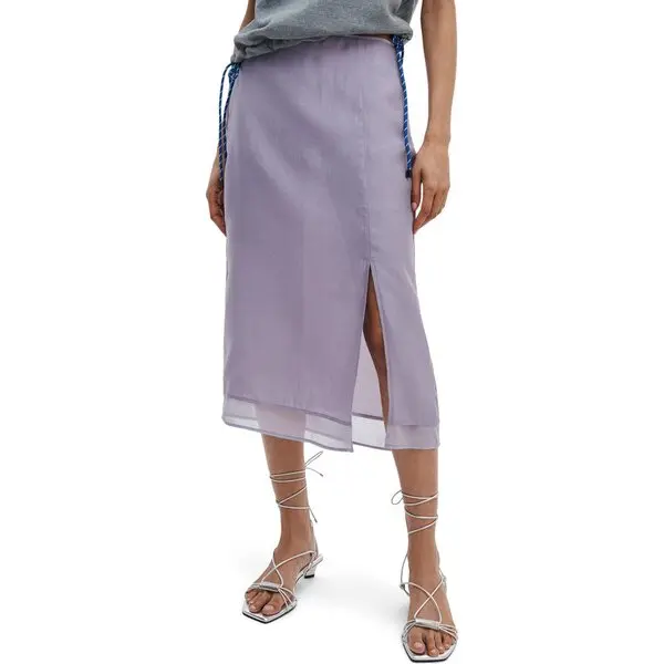 Rag & Bone Suki Midi Skirt - Lilac
