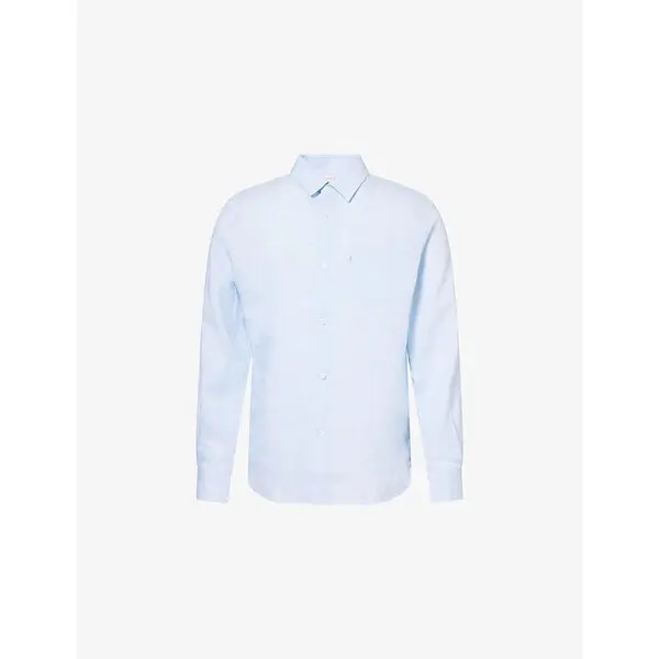 Derek Rose Monaco Long-sleeve Linen Shirt