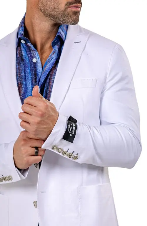MACEOO Unconstructed Marthyr030 Stretch Peak Lapel Blazer