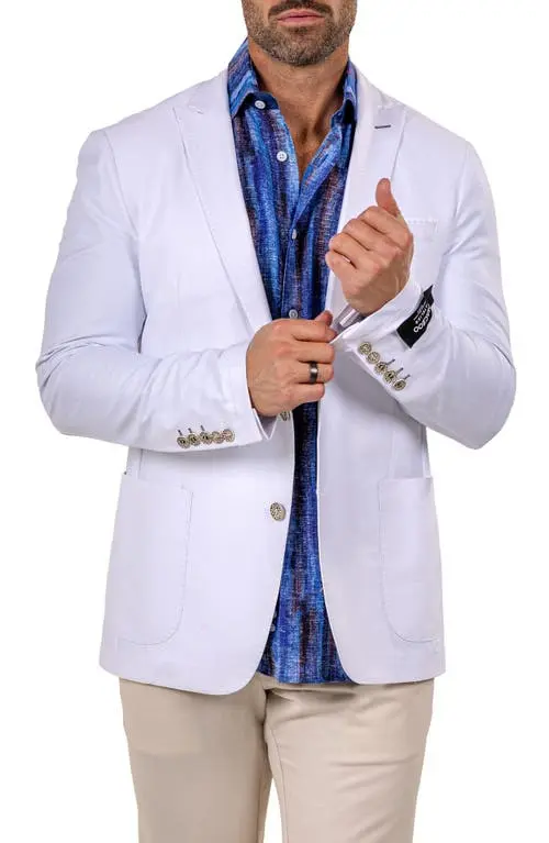 MACEOO Unconstructed Marthyr030 Stretch Peak Lapel Blazer