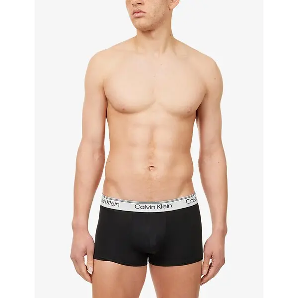 Calvin Klein Microfibre-stretch Low-rise Pack Of Three Jersey Trunks