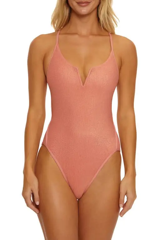ISABELLA ROSE Como V-wire One-piece Swimsuit - Blush
