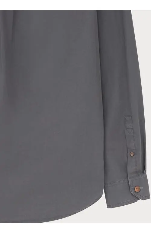 Paul Smith Casual Fit Organic Cotton Button-up Shirt - Anthracite
