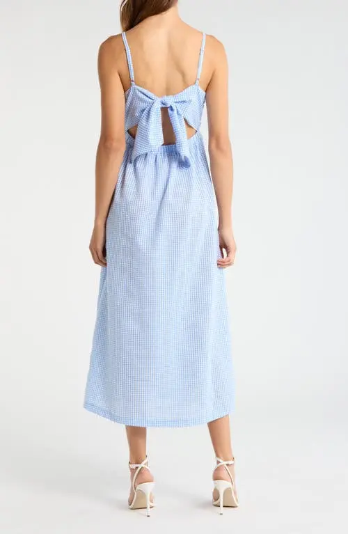 Steve Madden Ashlynn A-line Midi Dress - Blue/white