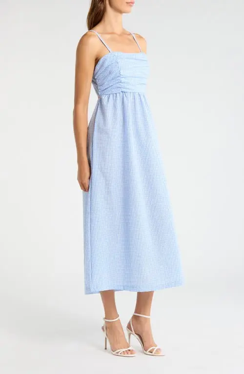 Steve Madden Ashlynn A-line Midi Dress - Blue/white