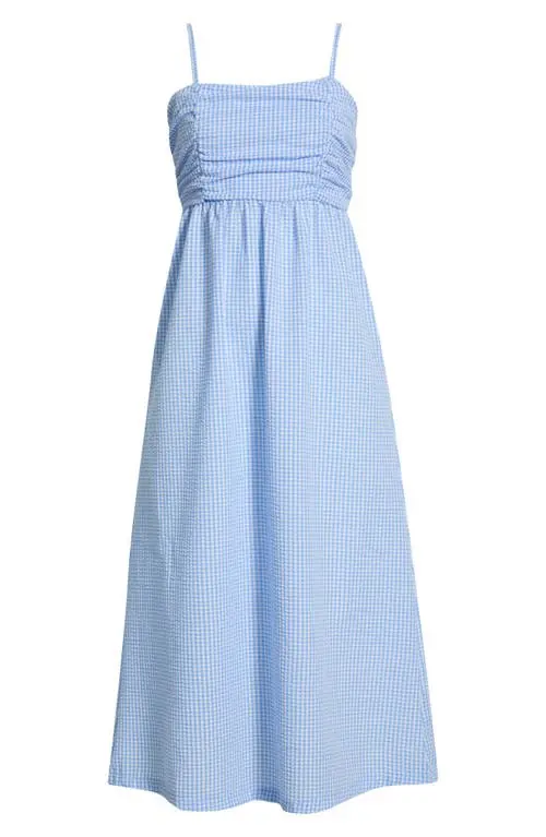 Steve Madden Ashlynn A-line Midi Dress - Blue/white