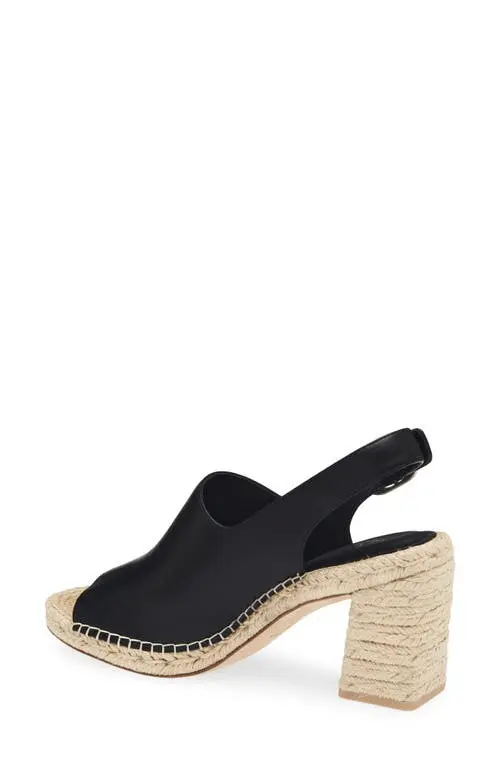 Rag & Bone Gigi Slingback Platform Espadrille Sandal - Black