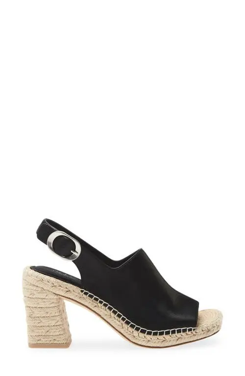 Rag & Bone Gigi Slingback Platform Espadrille Sandal - Black