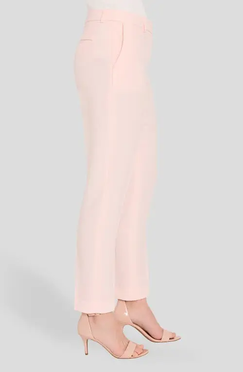 TAHARI ASL Classic Tapered Trousers - Tea Rose