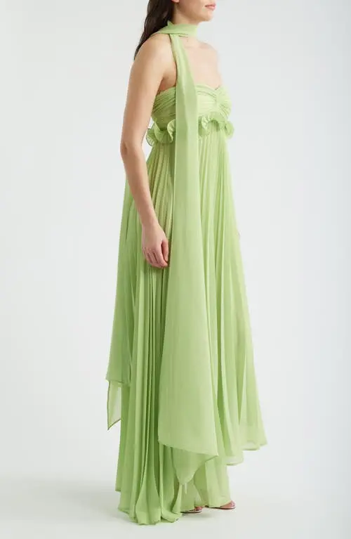 DELFI COLLECTIVE Diana Strapless Chiffon Gown