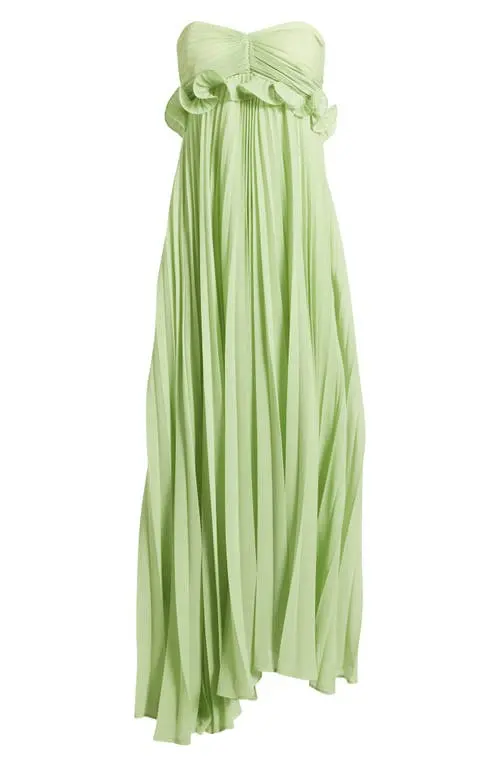 DELFI COLLECTIVE Diana Strapless Chiffon Gown