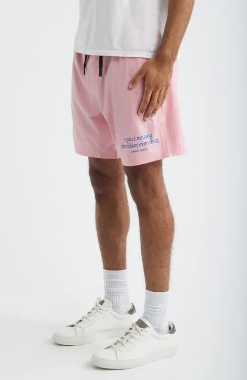 SANTO STUDIO Tempo Appreciate Tech Drawstring Shorts Jett Lawrence Edition - Pink