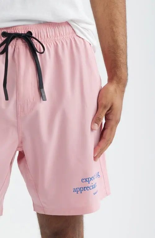 SANTO STUDIO Tempo Appreciate Tech Drawstring Shorts Jett Lawrence Edition - Pink