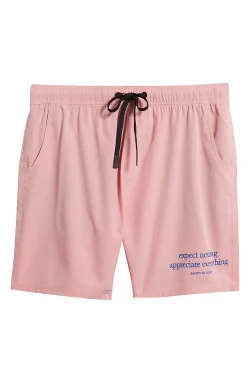 SANTO STUDIO Tempo Appreciate Tech Drawstring Shorts Jett Lawrence Edition - Pink