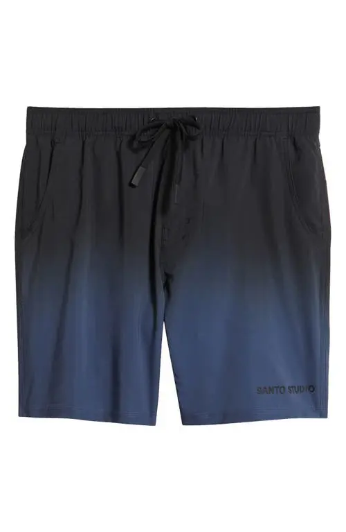 SANTO STUDIO Tempo Faded Tech Drawstring Shorts Arman Tsarukyan Edition - Black Fade