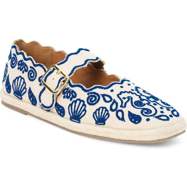 Matisse Ariana Espadrille Mary Jane Flat - Blue