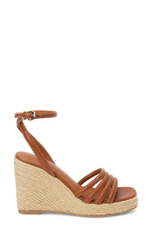 Matisse Sunnie Espadrille Platform Wedge Sandal - Cognac