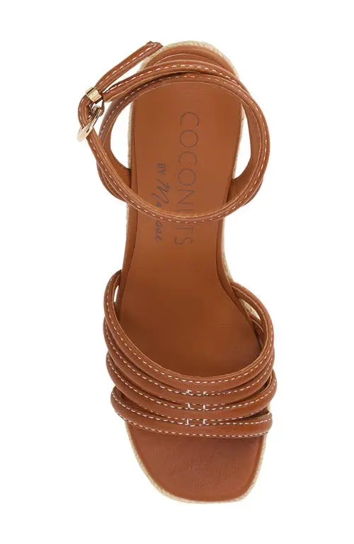 Matisse Sunnie Espadrille Platform Wedge Sandal - Cognac