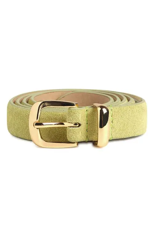 FAVORITE DAUGHTER Skinny Suede Belt - Wax Yellow