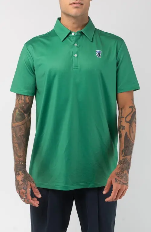 VAST Aqua Terra Formosan Bear Tech Performance Polo - Green