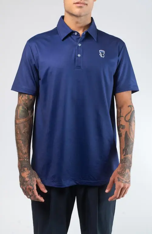 VAST Aqua Terra Formosan Bear Tech Performance Polo - Navy