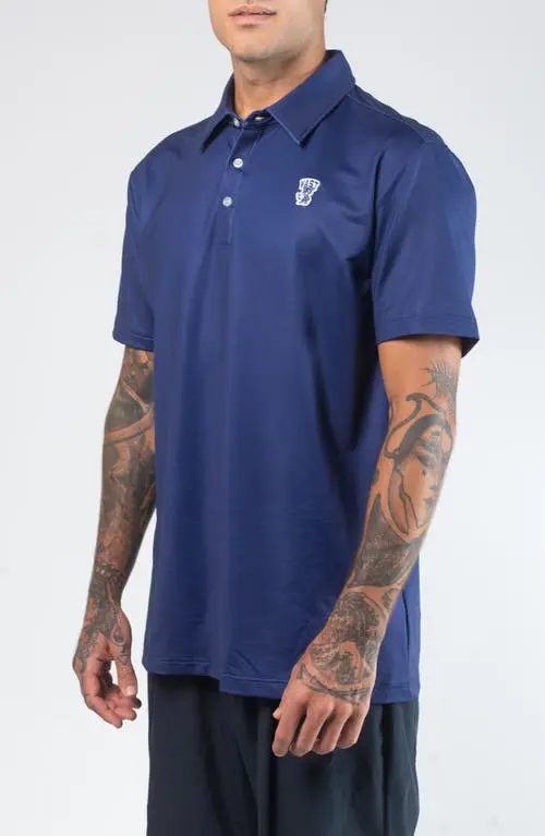 VAST Aqua Terra Formosan Bear Tech Performance Polo - Navy