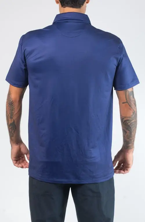 VAST Aqua Terra Formosan Bear Tech Performance Polo - Navy