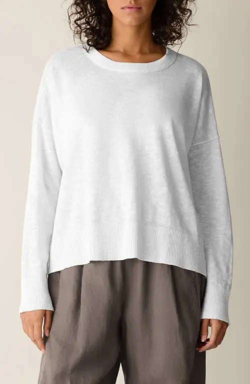 Eileen Fisher Organic Linen & Cotton Crewneck Sweater