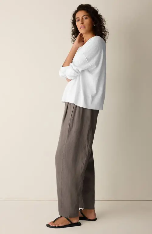 Eileen Fisher Organic Linen & Cotton Crewneck Sweater