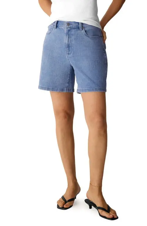 Eileen Fisher High-waisted Denim Shorts