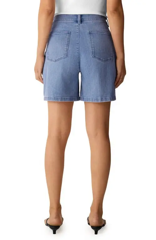 Eileen Fisher High-waisted Denim Shorts
