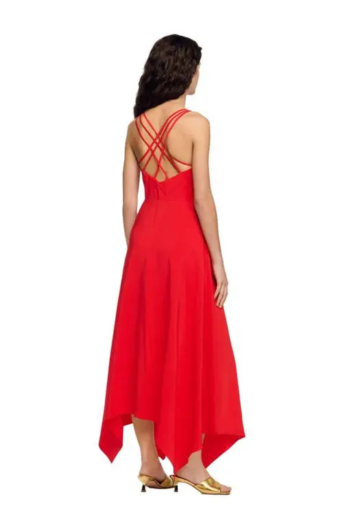 Sandro Asymmetric Maxi Dress