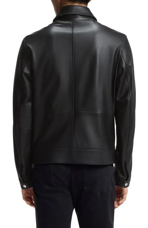 BOSS Mapson Lambskin Leather Jacket