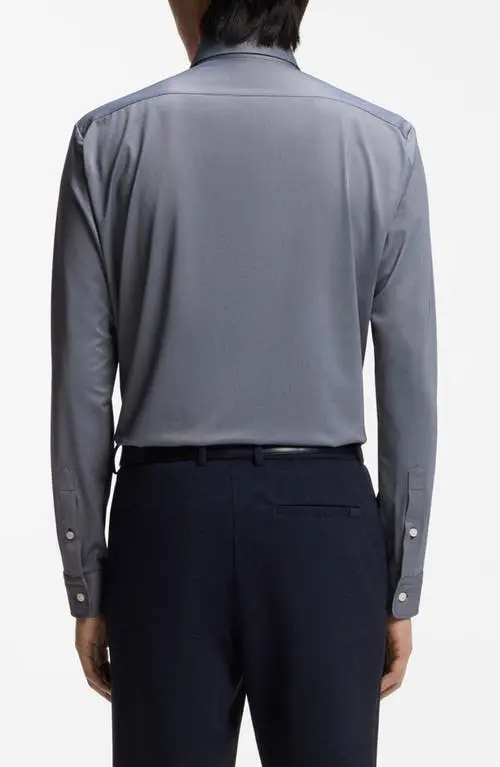 BOSS P-liam Button-up Shirt - Open Blue