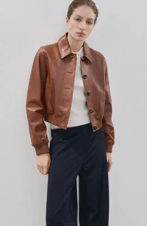 Mango Straight-leg Pull-on Pants - Navy