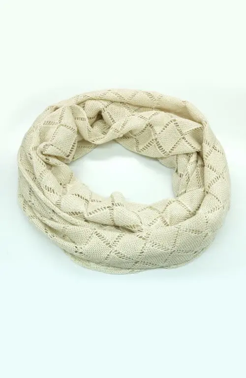 Portolano Cashmere And Silk Loop Scarf - White