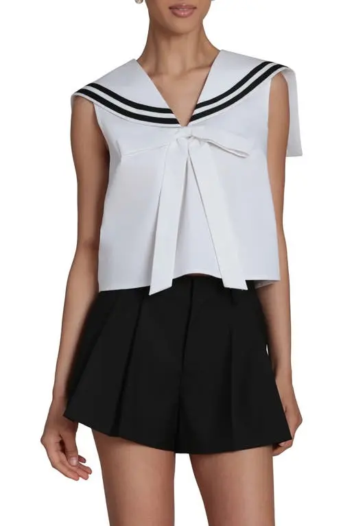 Avec Les Filles Sailor Sleeveless Top