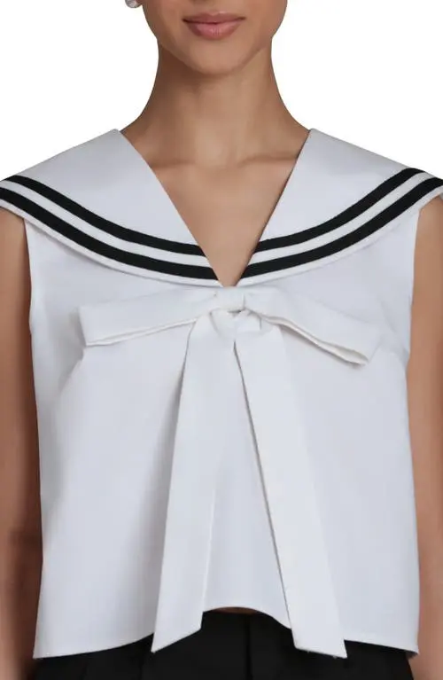 Avec Les Filles Sailor Sleeveless Top